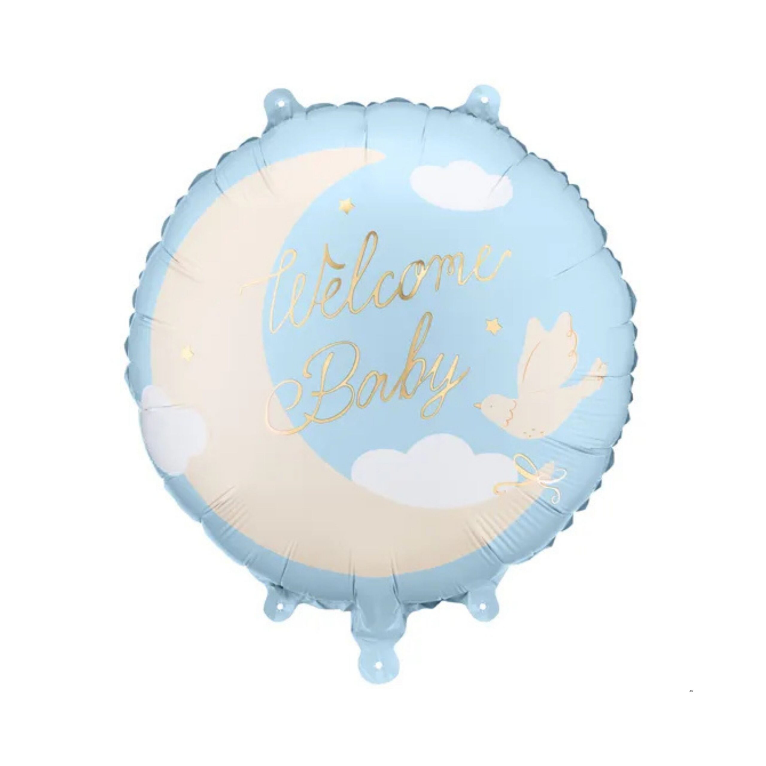 Balon folija Welcome baby svjetlo plava 35 cm | DALIA